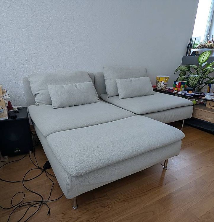 IKEA SÖDERHAMN 2er-Sofa, mit Récamiere/Gunnared beige (Gebraucht) in Bern für CHF 300 – nur ...