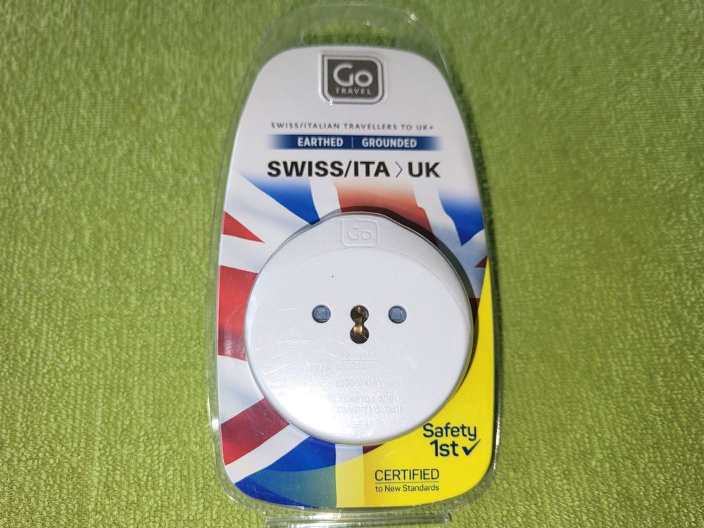 Reise Stromadapter geerdet: Schweiz/Italien → GB/UAE/Malta (Neu und ...