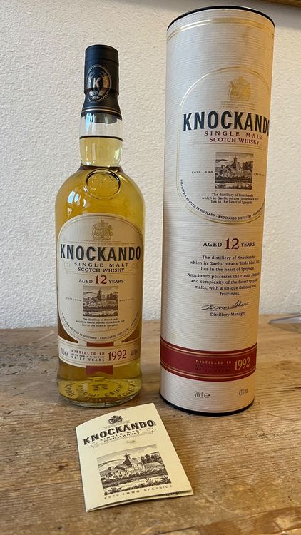 KNOCKANDO Single Malt Whisky, 12 Years, distilled 1992, RAR (Gebraucht ...