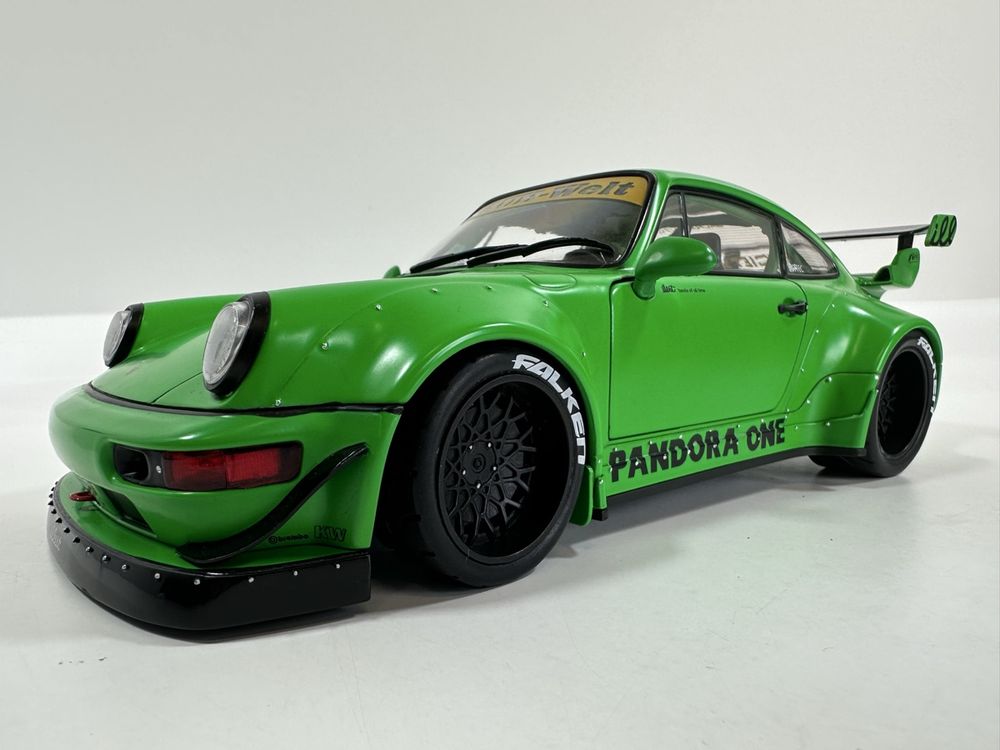Porsche 911 (964) RWB Pandora One 1:18, grün, Solido, OVP (Gebraucht ...