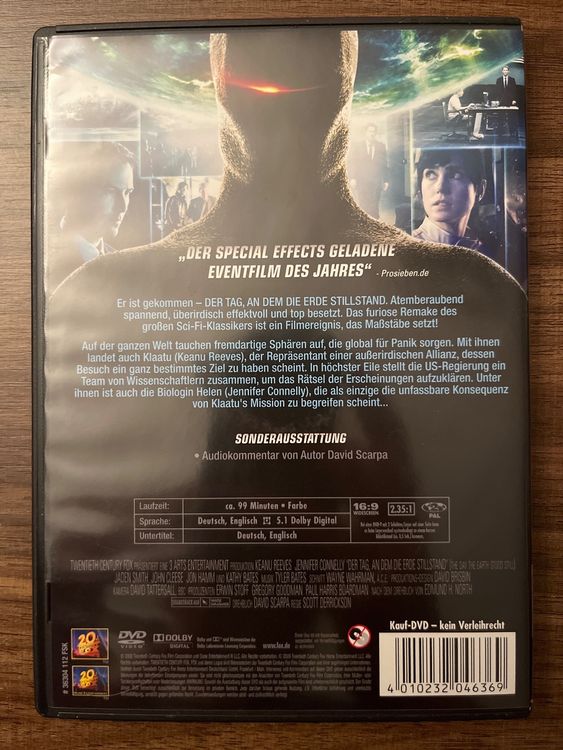Der Tag, an dem die Erde Still Stand (2008) DVD 📀 (Neu (gemäss Beschreibung)) in Sierre für CHF ...