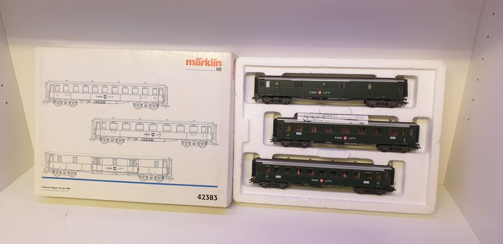 Märklin SBB Gotthardbahn Wagenset 42383 (Gebraucht) in Neuenhof für CHF 99 – mit Lieferung auf ...
