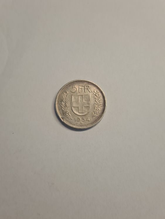 Silberfranken 5Fr. 1954 | Kaufen auf Ricardo