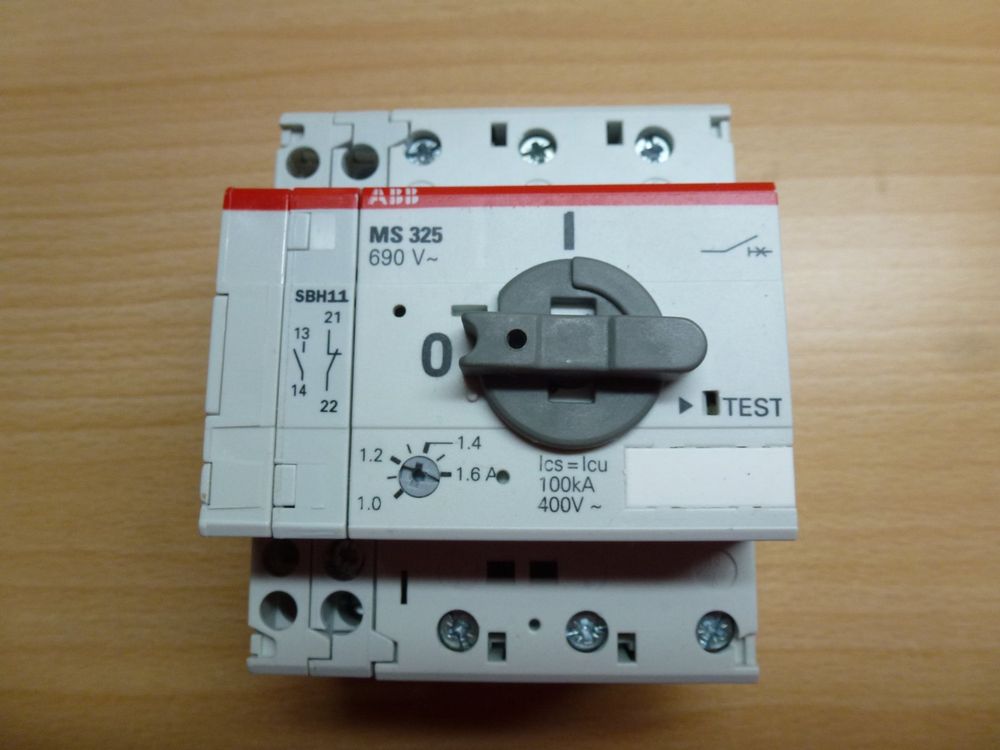 Motorschutzschalter 1 - 1,4 A ABB mit Hilfsschalter | Kaufen auf Ricardo