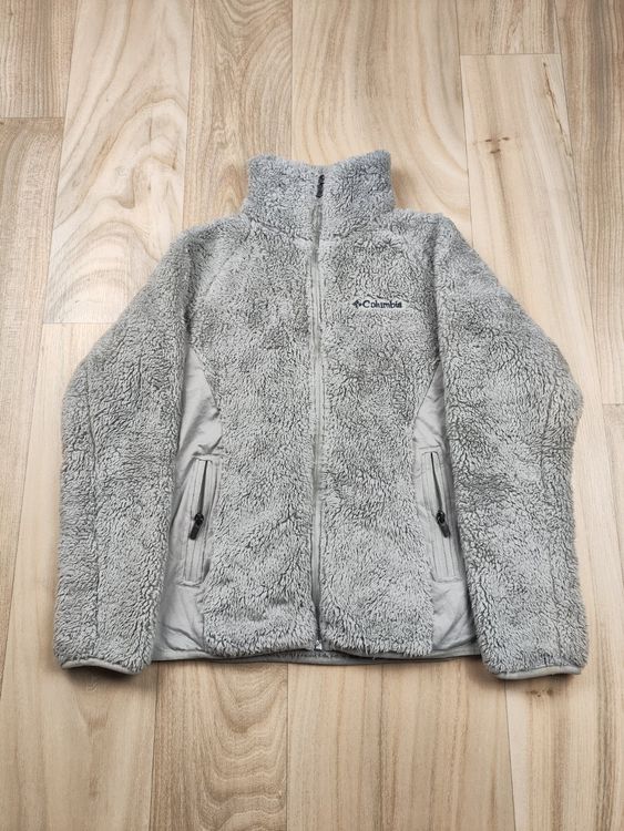 COLUMBIA Fleecejacke grau tailliert Y2K Grösse XS Damen (Gebraucht) in ...