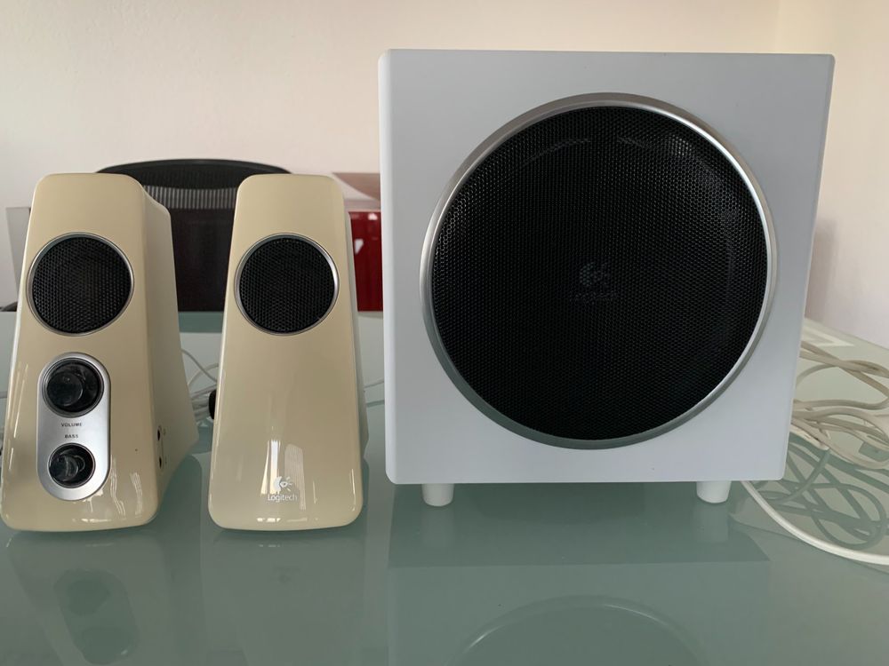 Logitech Z523 Lautsprechersystem weiss 2.1 mit Subwoofer | Kaufen auf ...