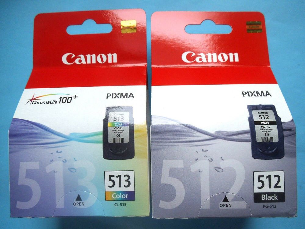Canon Pixma 512 + 513 original verpackt (Neu und originalverpackt) in Horw für CHF 14 – mit ...