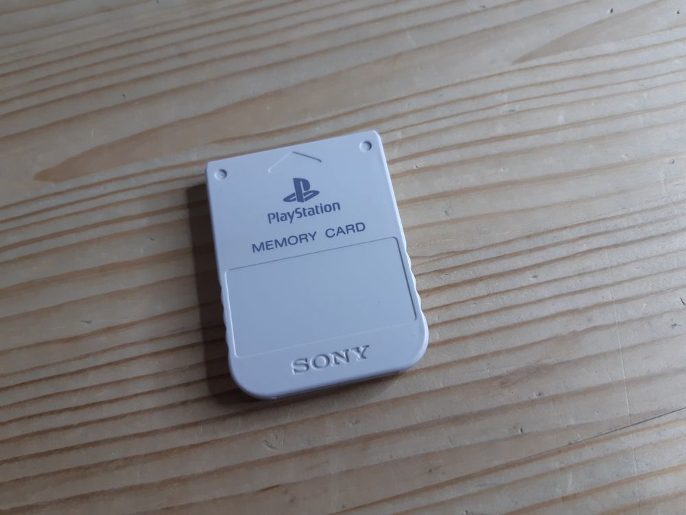 Original Sony PS1 Playstation 1 PSOne Memory Card weiss | Kaufen auf ...
