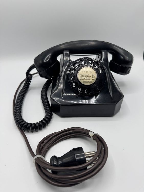 Schwarzes Bakelit Telefon Tischtelefon Retro Vintage 50er... (Gebraucht ...