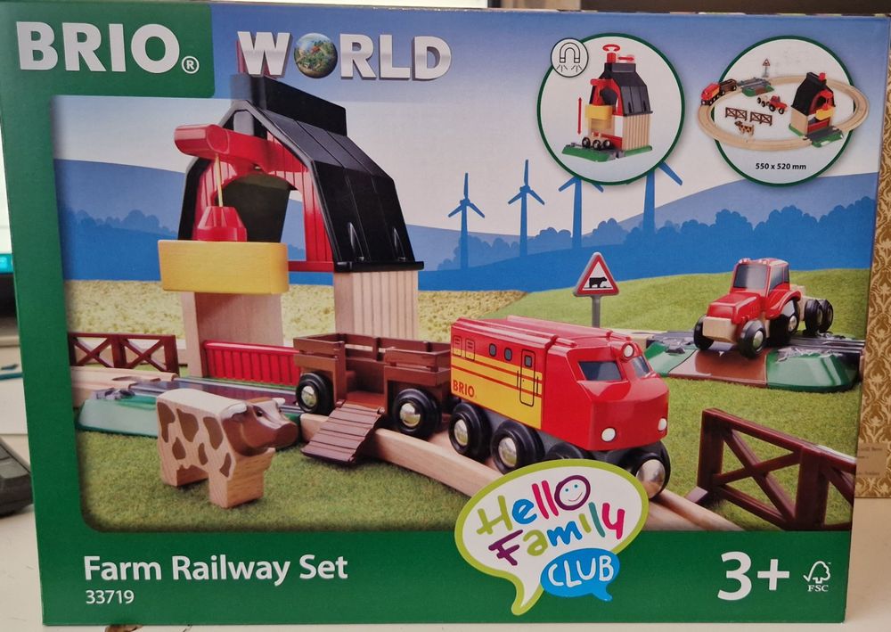 BRIO World 33719 Bahn Bauernhof Set Holzeisenbahn [OVP] (Neu und ...