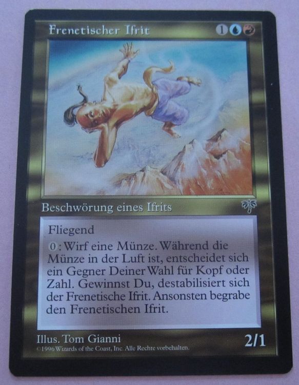 Magic the Gathering Karte Frenetischer Ifrit Mirage (Gebraucht) in ...