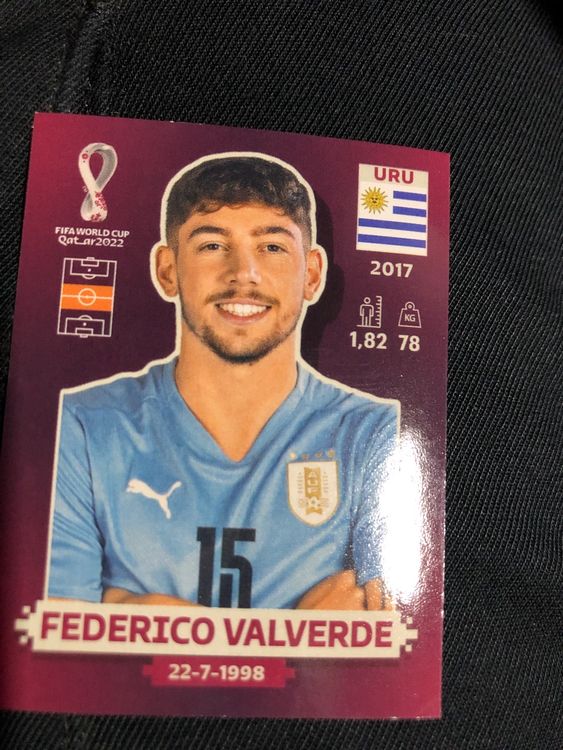 WM 2022 Qatar Federico Valverde, URU 15 (Gebraucht) in Flumenthal für ...