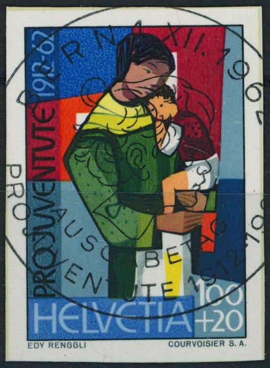 1962 - Pro Juventute - Blockausschnitte - Ersttag Voll ET (Gebraucht) in Schindellegi für CHF ...