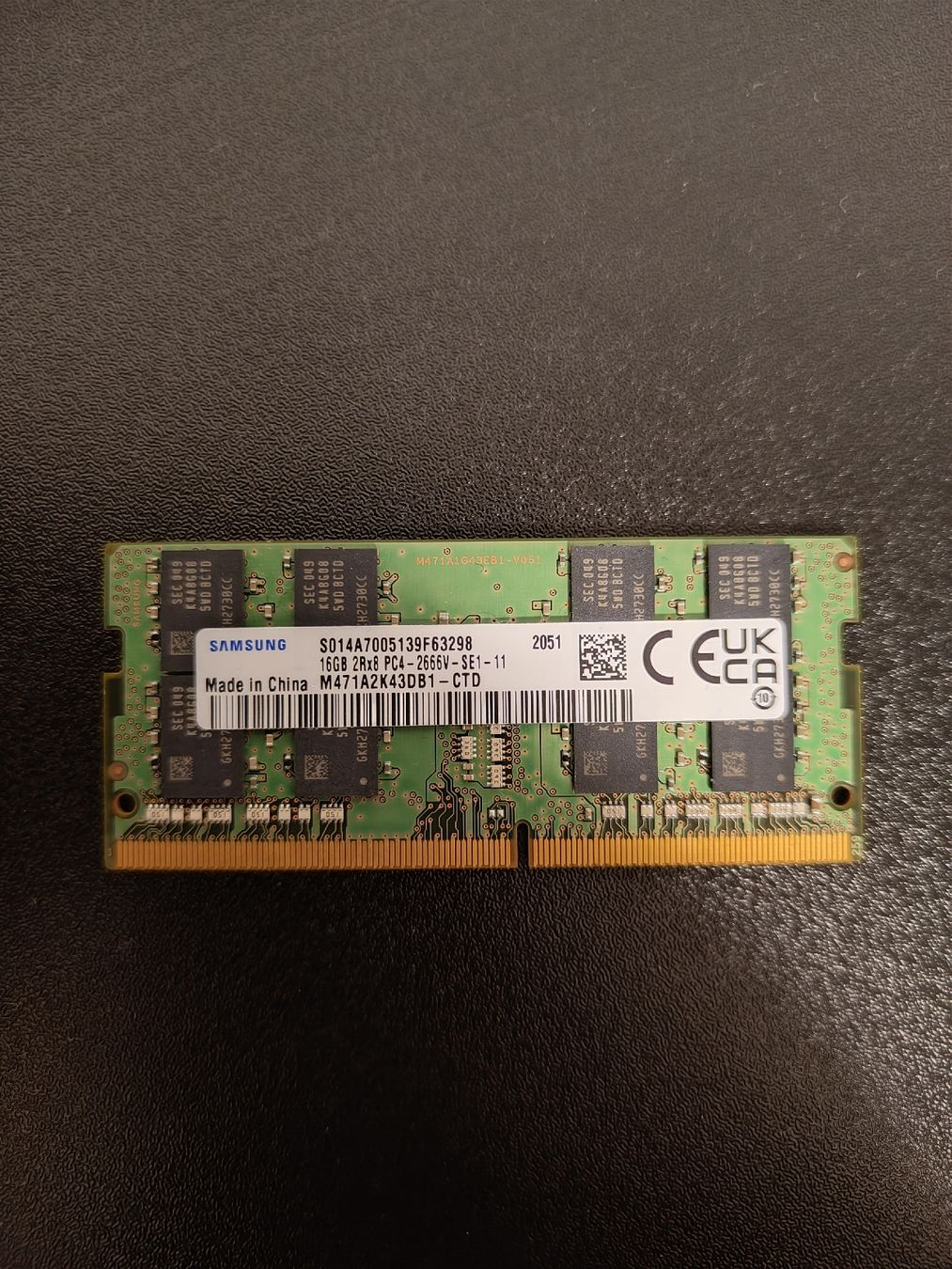 Samsung RAM 16GB 2Rx8 PC4-2666V DDR4 Arbeitsspeicher (Gebraucht) in ...