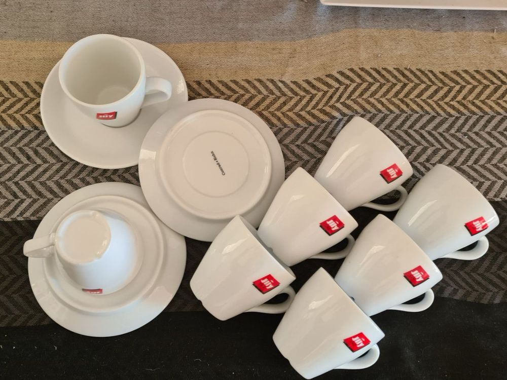 ILLY Café Tassen 8 Tassen 1,2 dl, robust ohne Untertellern (Gebraucht ...