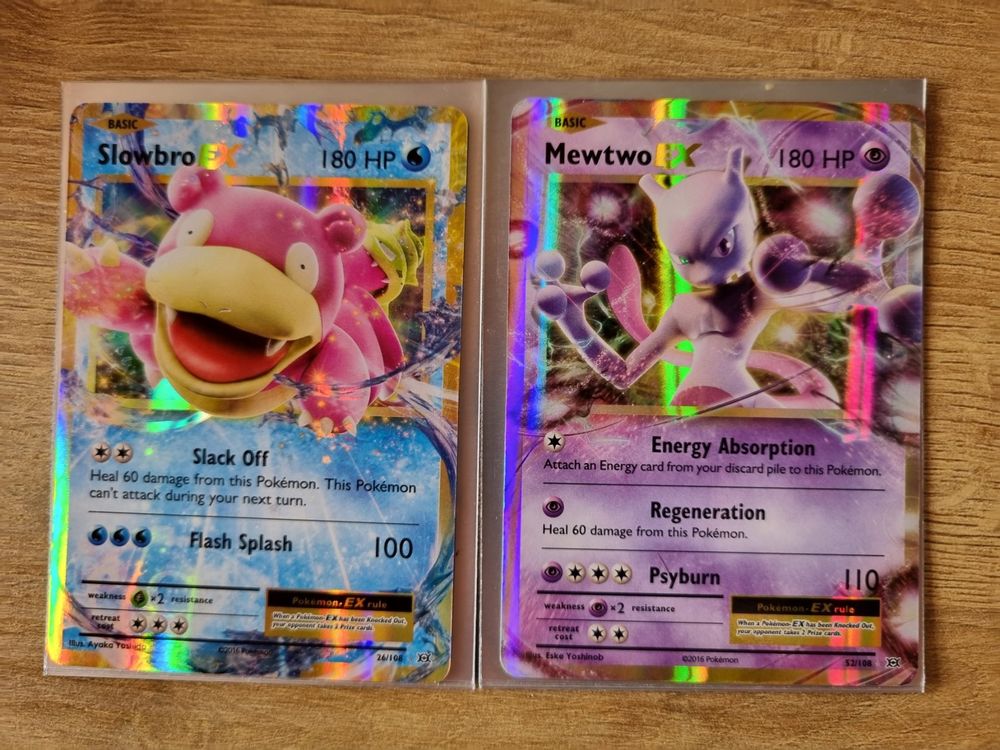 Mewtwo Ex Slowbro EX 2016 XY évolution | Kaufen auf Ricardo