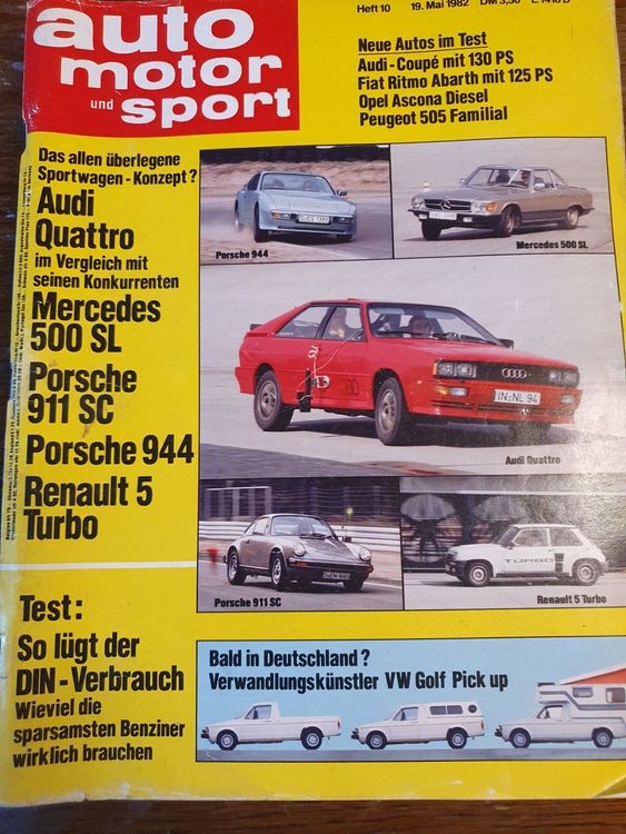 AMS 10/82 VW Caddy Audi Quattro R 5 Turbo Ritmo Abarth xa | Kaufen auf ...