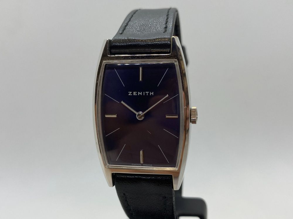 ZENITH purple dial 24x29mm Handaufzug läuft /// E733 (Gebraucht) in ...