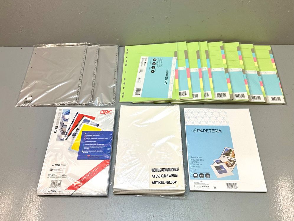 REGISTER ORDNER DIV AB 1.-!!! (Neu (gemäss Beschreibung)) in Zürich für ...