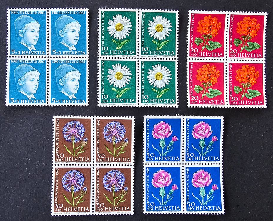 J 200L-204L Satz /Viererblock ** (1963) (Neu (gemäss Beschreibung)) in Hittnau für CHF 3 – mit ...