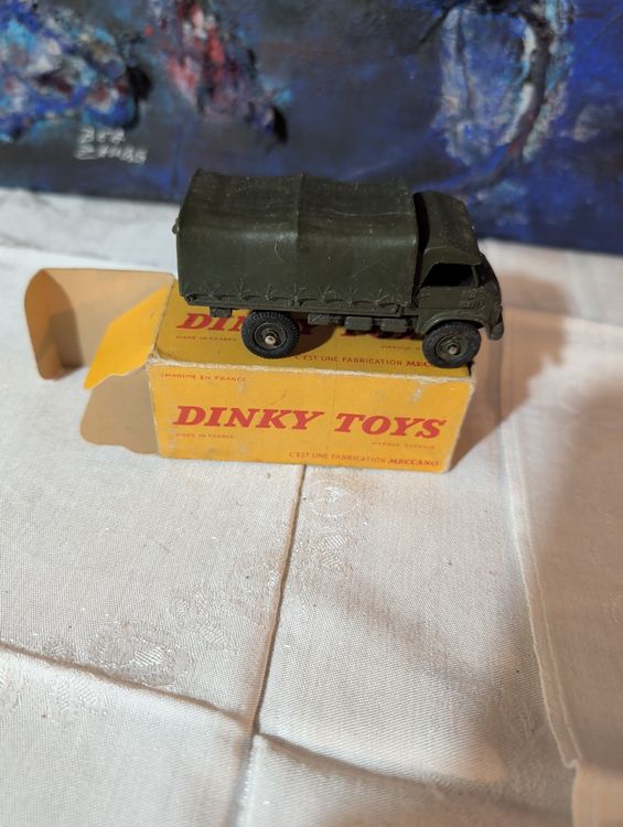 DINKY TOYS 821 MERCEDES UNIMOG HEER LKW MIT BOX TOP! (Gebraucht) in ...