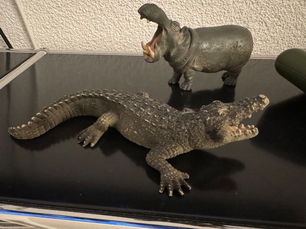 Schleich Wildlife Set: Krokodil & Nilpferd (Gebraucht) in Riehen für CHF 8 – mit Lieferung auf ...