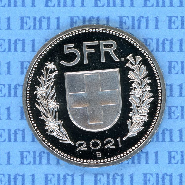 CHF___5.00 2021 stgl * aus Stgl-Münzsatz! 5 Franken (Neu (gemäss Beschreibung)) in Widnau für ...