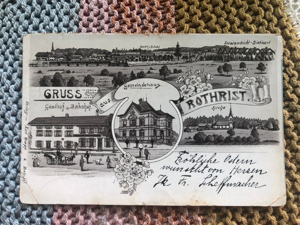 1908 AK Rothrist Litho gel (Gebraucht) in Trimbach für CHF 30 – mit Lieferung auf Ricardo kaufen