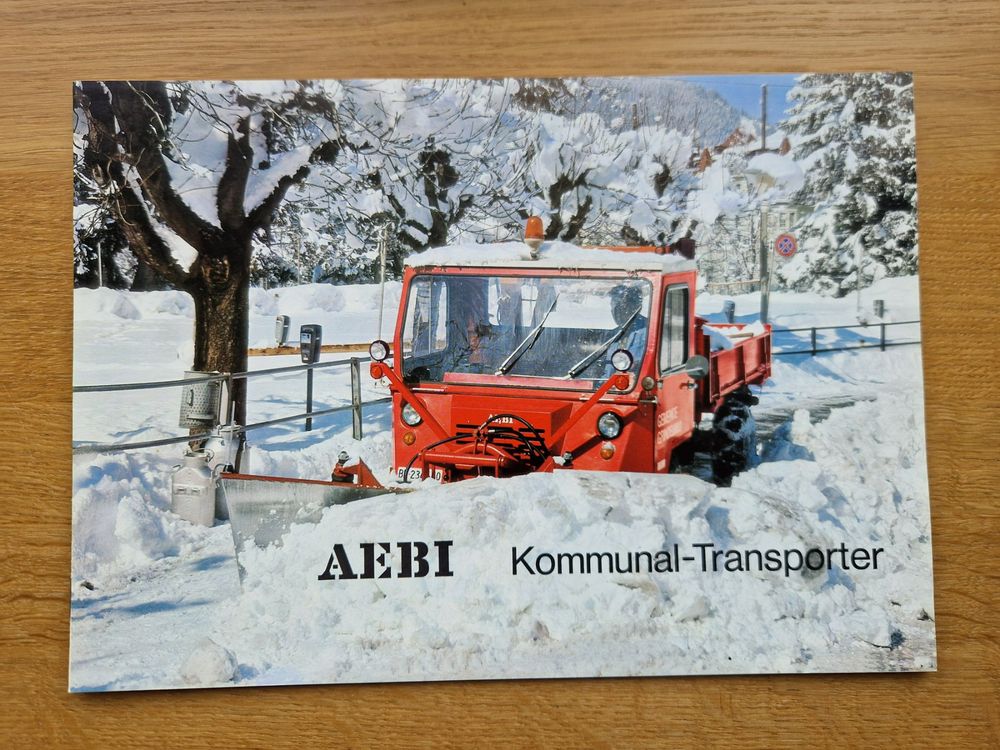 Original Prospekt Aebi Kommunal Transporter TP50 / 35 / 1000 (Gebraucht) in Dürnten für CHF 68 ...