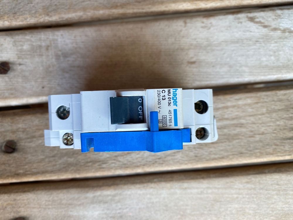 Sicherung Hager MU 013c C13 230/400V mit Nulltrenner (Gebraucht) in für CHF 2 – mit Lieferung ...
