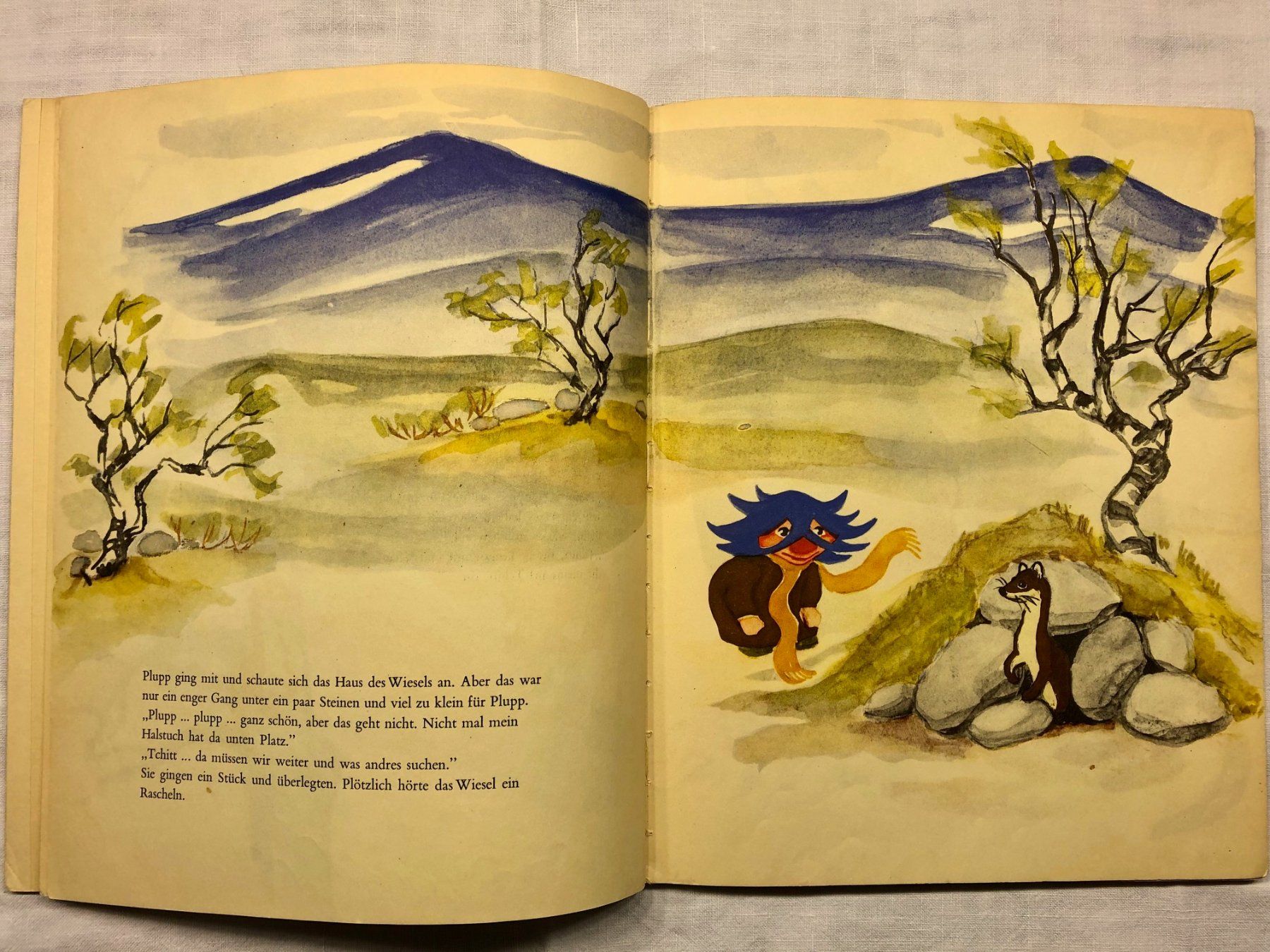 Bilderbuch " Plupp und das Wiesel" von Inga Grubbström (Gebraucht) in ...