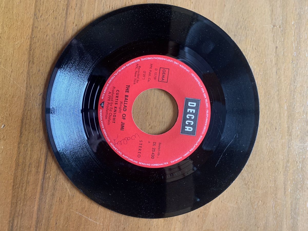 Vynil-Single Jimi Hendrix and Curtis Knight, 1965 (Gebraucht) in ...