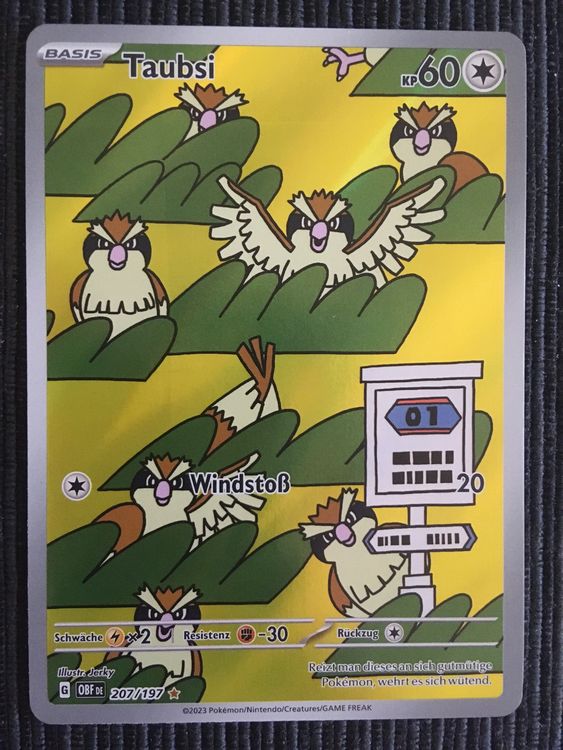Pokemon Taubsi Art Rare Obsidian Flammen Deutsch | Kaufen auf Ricardo