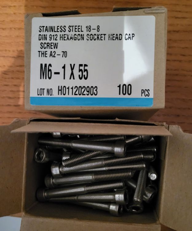 Inbus Schrauben M6 x 55 rostfrei A2 | Kaufen auf Ricardo