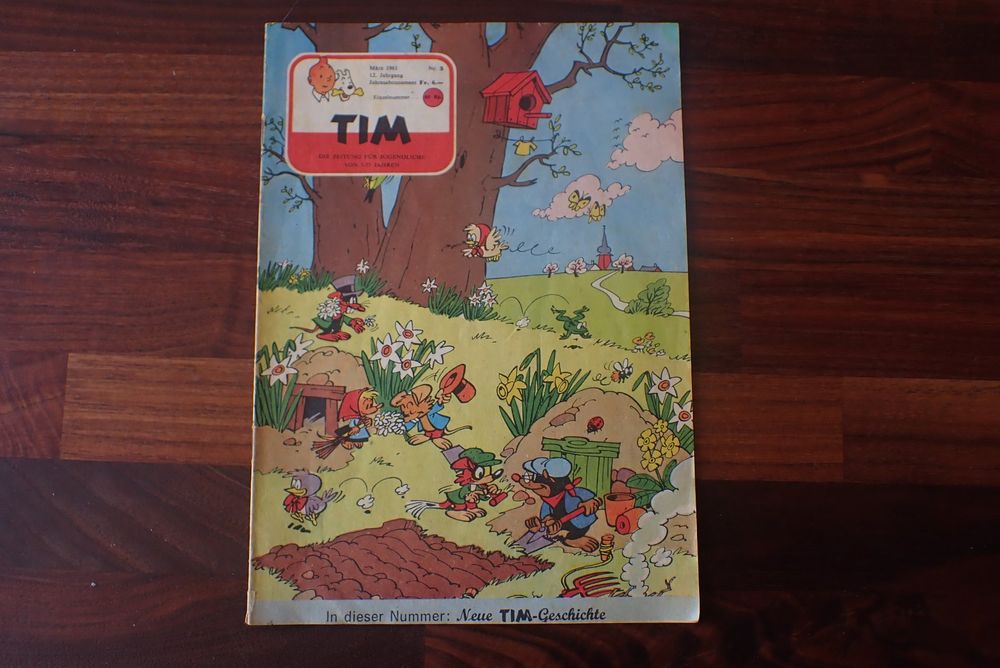 sehr altes TIM Comic Heft Nr. 3 von 1961 Tim und Struppi | Kaufen auf ...