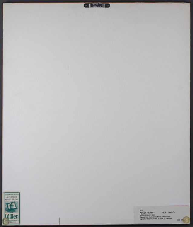 Adolf Herbst (1909-1983) Mädchen Akt Aquarell 1949 signiert (Gebraucht) in Stans für CHF 110 ...