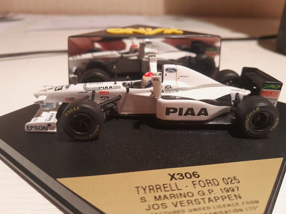 Tyrrell 025 San Marino 1997 (Verstappen) onyx 1:43 N° X306 (Neu und ...