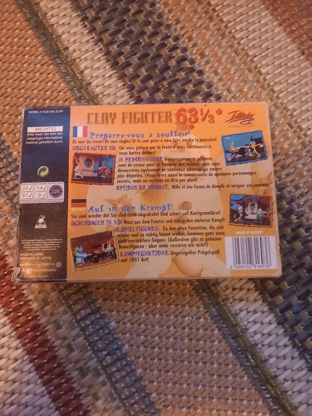 Nintendo 64 N64 ClayFighter 63 1/3 - Top Zustand! (Gebraucht) in Rafz ...