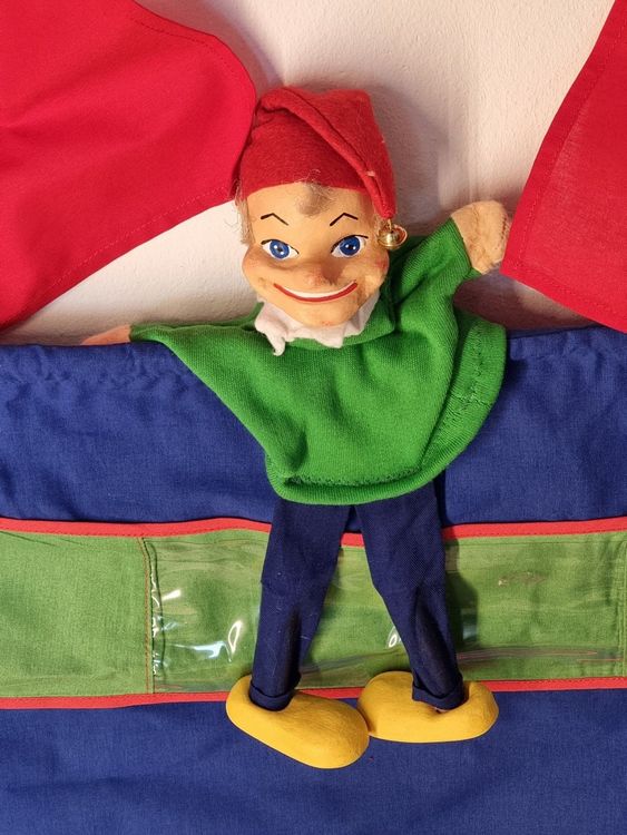 1970er orig. CH-JODECA-Kasperli-Theater +8 Jodeca-Figuren (Gebraucht ...