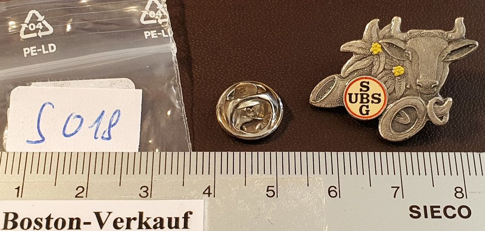 S018 - Pin Bank UBS SBG Kuh Cow Alphorn (Gebraucht) in Reinach BL für ...