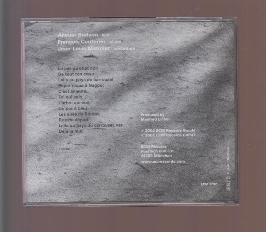 Anouar Brahem – Le Pas Du Chat Noir CD ECM | Kaufen auf Ricardo