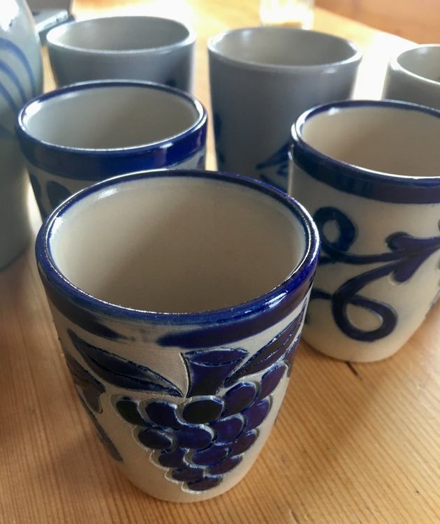 Mostkrug mit 6 Bechern | Kaufen auf Ricardo