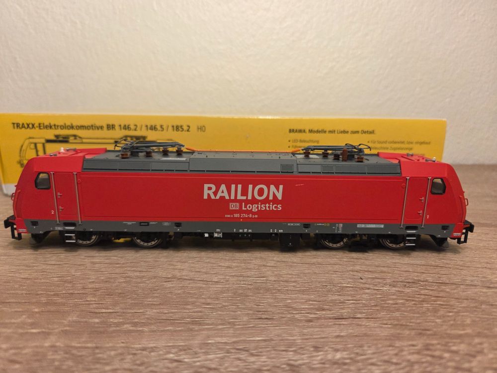Brawa 43925 E-Lok BR 185 Railion DB Digital Sound H0 (Neuf avec ...