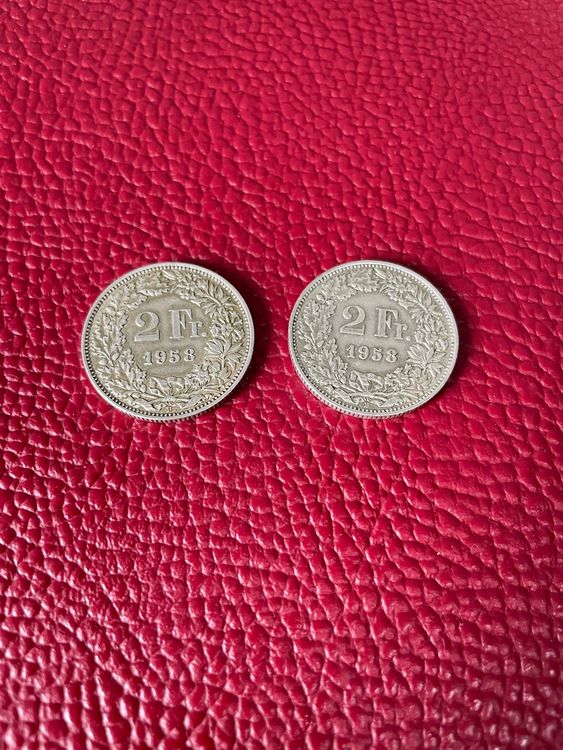 2x 2 Franken 1958, Silber | Kaufen auf Ricardo