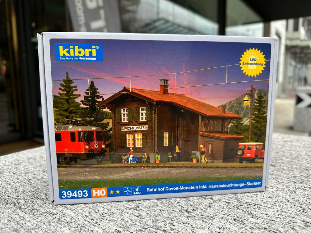Kibri 39493 🇨🇭 H0 Davos Monstein Bahnhof Swiss Edition (Neu und originalverpackt) in Chiasso für ...