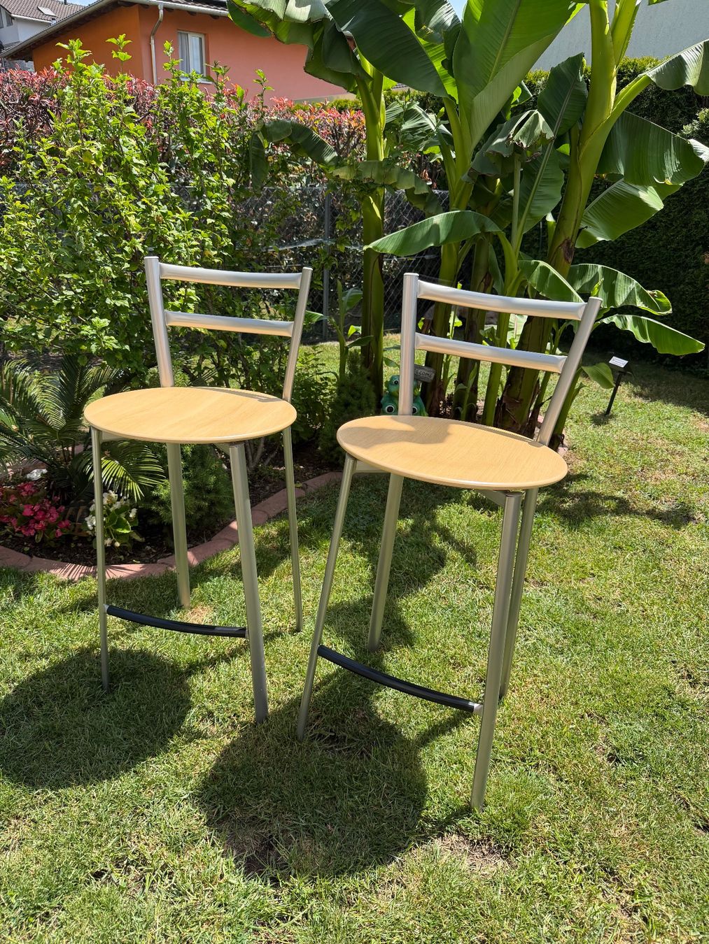 2 Sgabelli alti da bar -altezza seduta cm 66/schienale cm 90 (Gebraucht ...