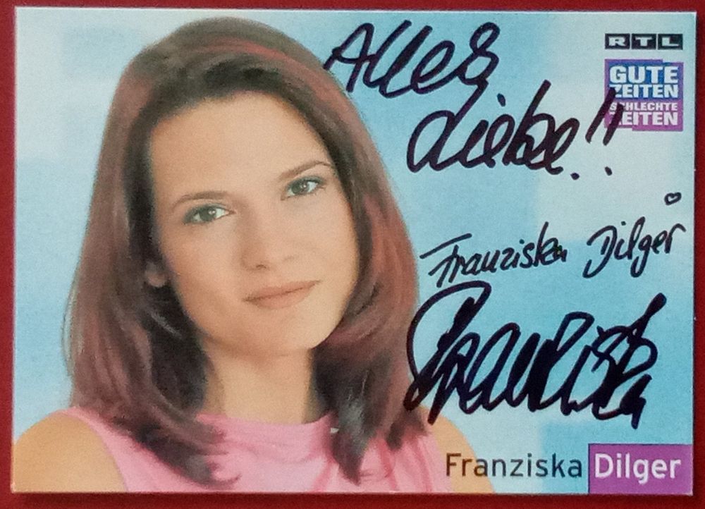 Franziska Dilger Autogramm signiert Fotopostkarte 10x15cm (Gebraucht ...