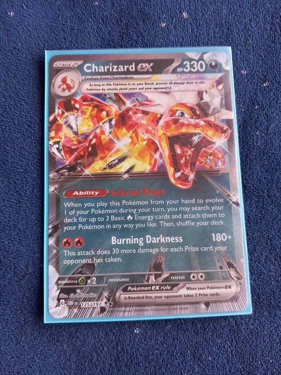 Charizard EX Tera DARK (EN) Obsidian Flames - OBF 125/197 (Gebraucht ...