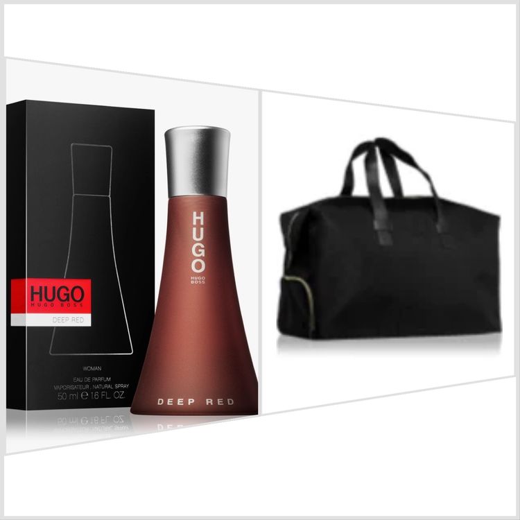 HUGO BOSS Deep Red EdP 50 ml + Boss Weekender black NEU | Kaufen auf ...
