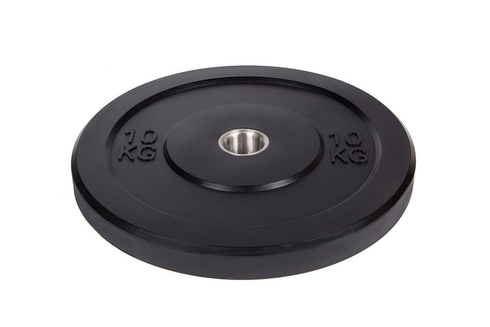 Bumper Plates vollgummiert | Schwarz 10kg (Neu (gemäss Beschreibung ...